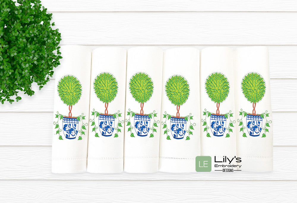 Chinoiserie Topiary Machine Embroidery Design – Lily's Embroidery Designs