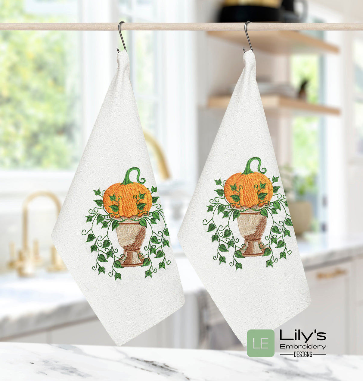 Topiary Pumpkin Machine Embroidery Designs- 3 Sizes – Lily's Embroidery ...